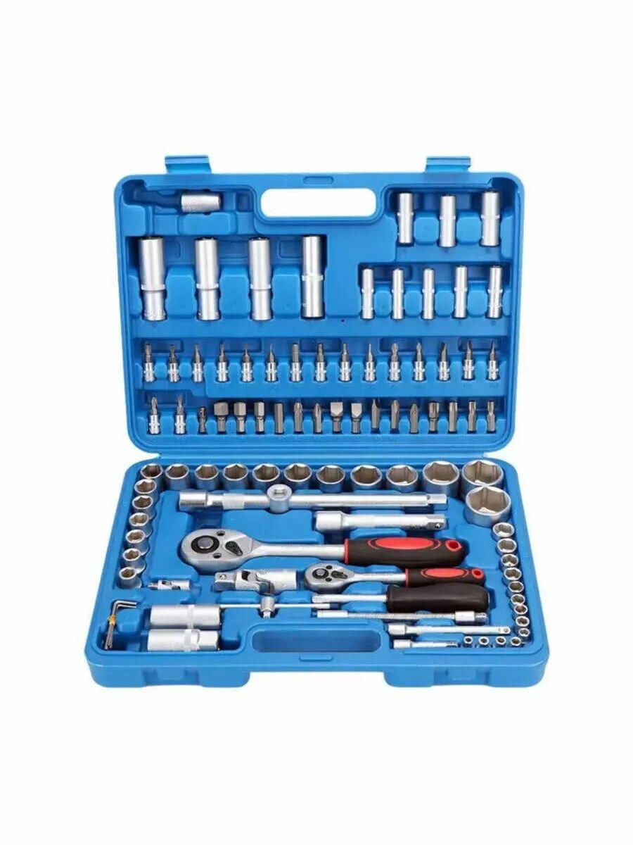 Набор инструментов DEZEL 94 предм, ударопрочный, хром-ванадиевая сталь