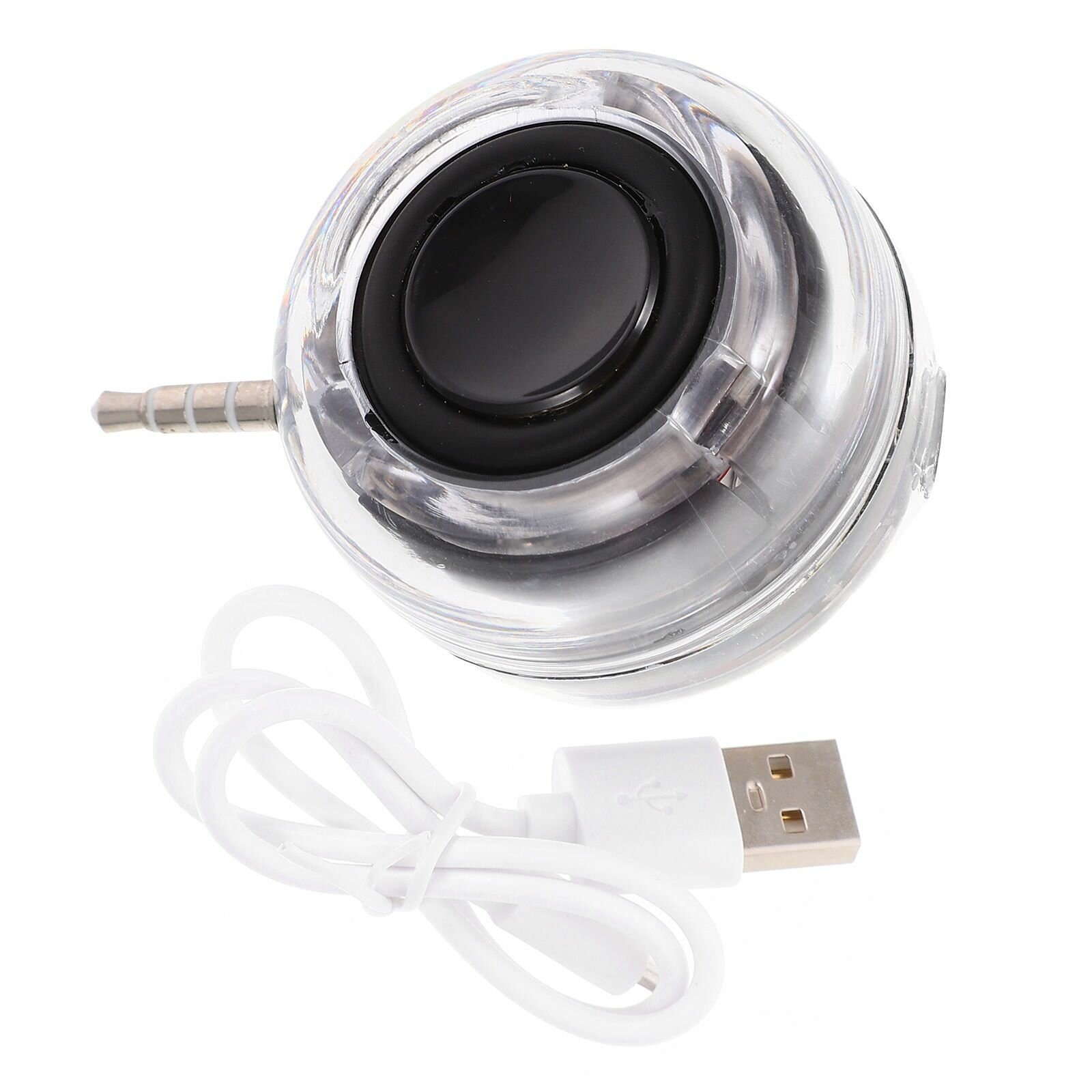 Мини Динамик Белый Внешний Усилитель Звука Портативный Стерео 4.25*5.8cm