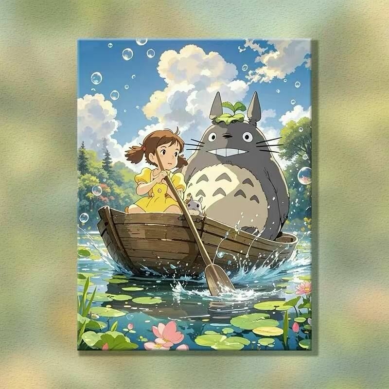 Набор для вышивания крестом 14CT, канва 50x60 см / готовая вышивка 40x50 см