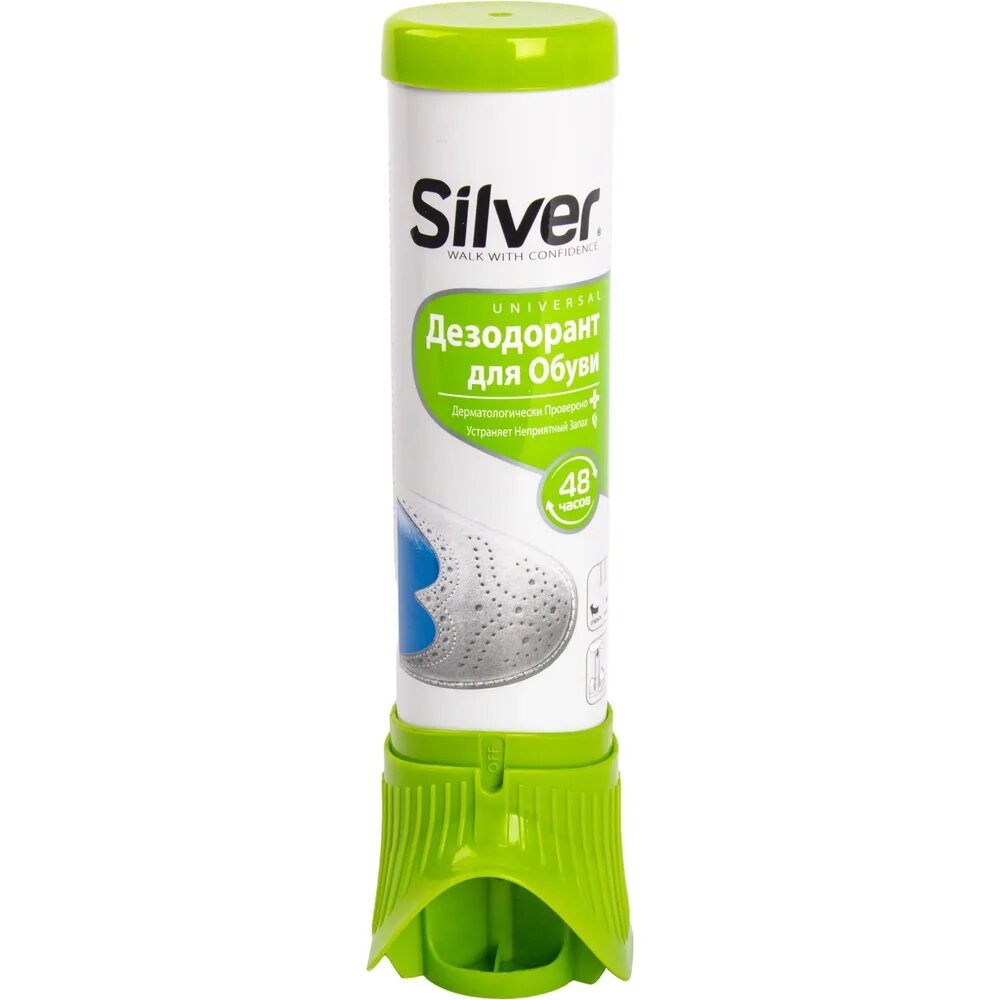 Спец Дезодорант для обуви SILVER (сильвер); 100 мл, распыление 180 градусов SD2006-00