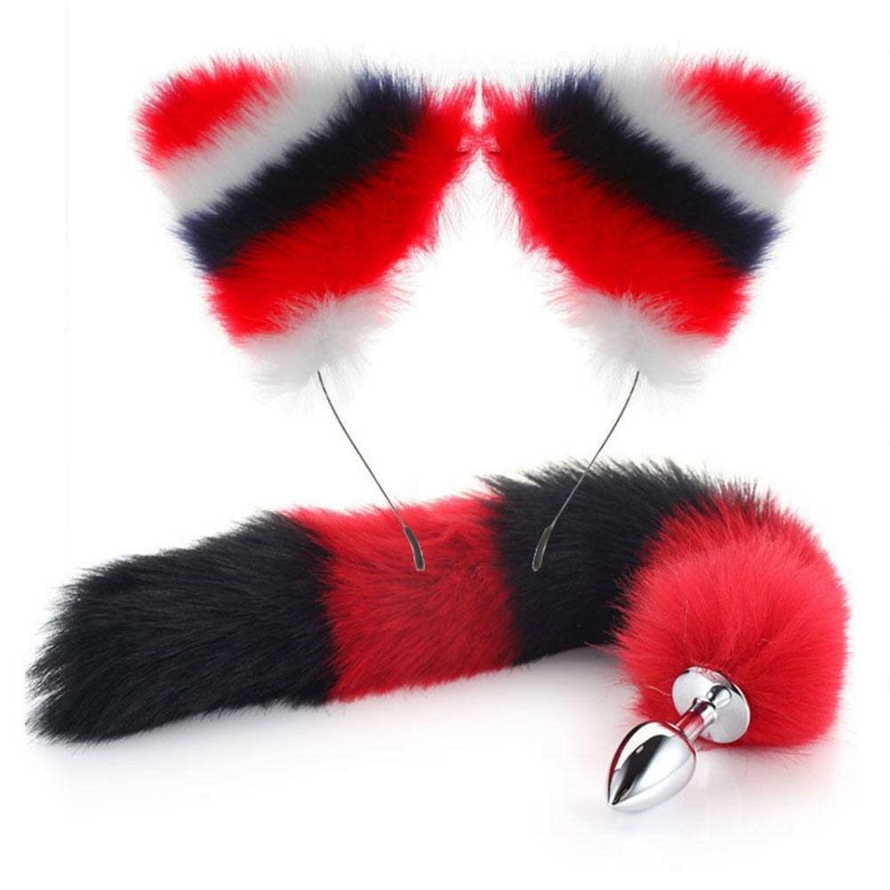 Сексуальная анальная пробка в виде лисьего хвоста, секс-игрушка для взрослых, искусственный хвост