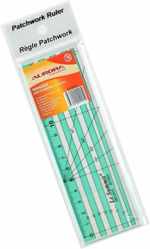 Линейка для пэчворка Aurora 5*15см AU-0515