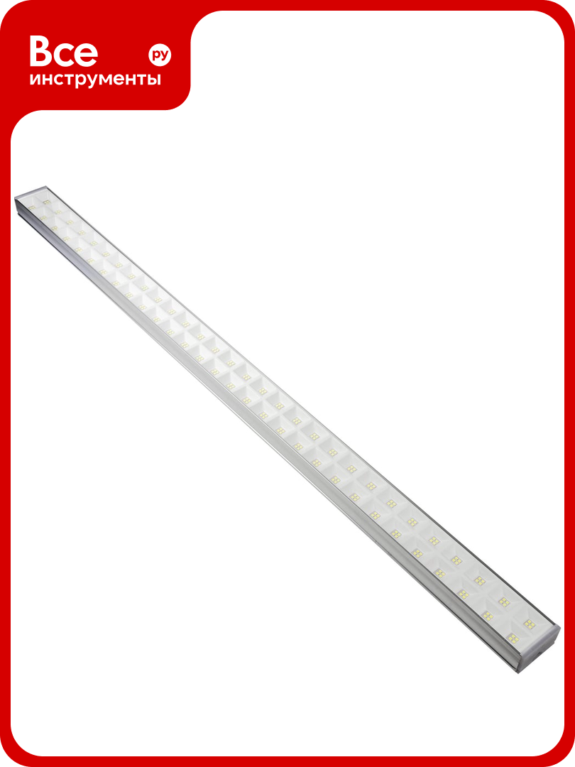 Светодиодный накладной светильник Uniel Ulo-fl120c-100w/6500k/k, серебристый корпус, угол свечения 120 градусов, мощност