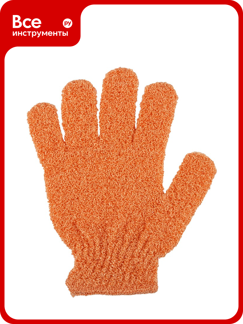 Мочалка-перчатка Рыжий кот BW, нейлон 310516