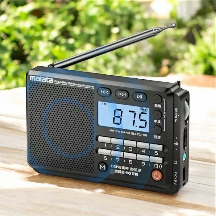 Портативный Цифровой Радиоприемник Malata A55, FM, MW, SW, Bluetooth, MP3, от Сети и Аккумулятора