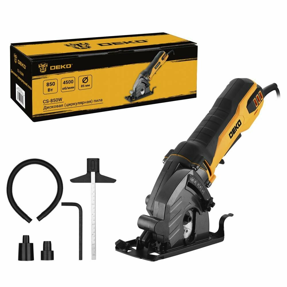 Дисковая циркулярная пила DEKO CS-850W 850Вт 85мм 084-1153