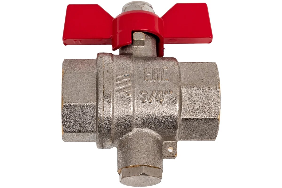 Millennium Шаровой кран никилерованный для датчика температуры 3/4 внутр. резьба KPDT3410