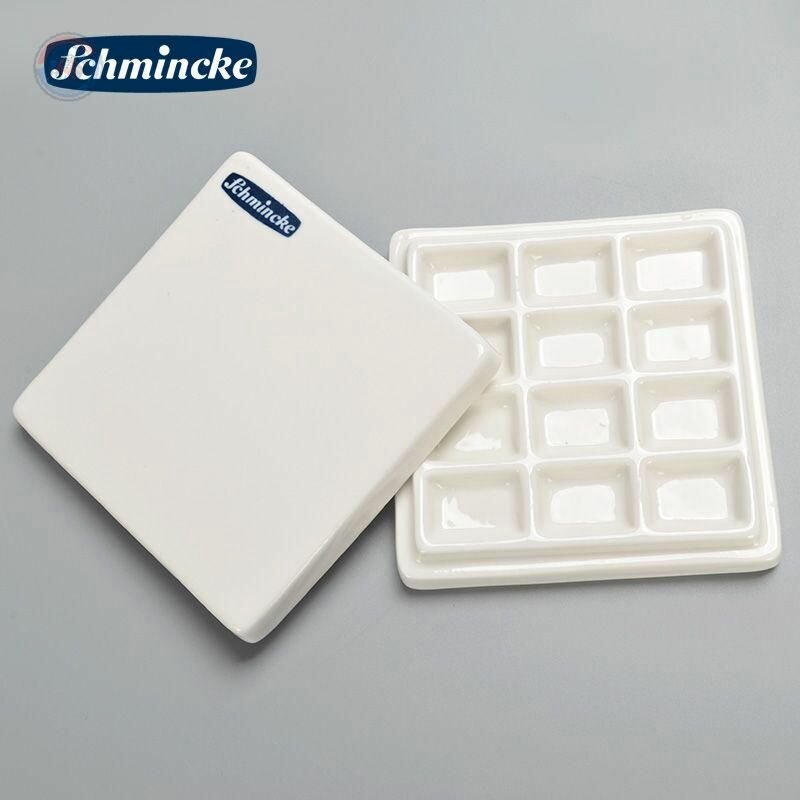 Керамическая палитра для художников 2025 12 грамм, белая глазурь, удобная чистка, новая модель