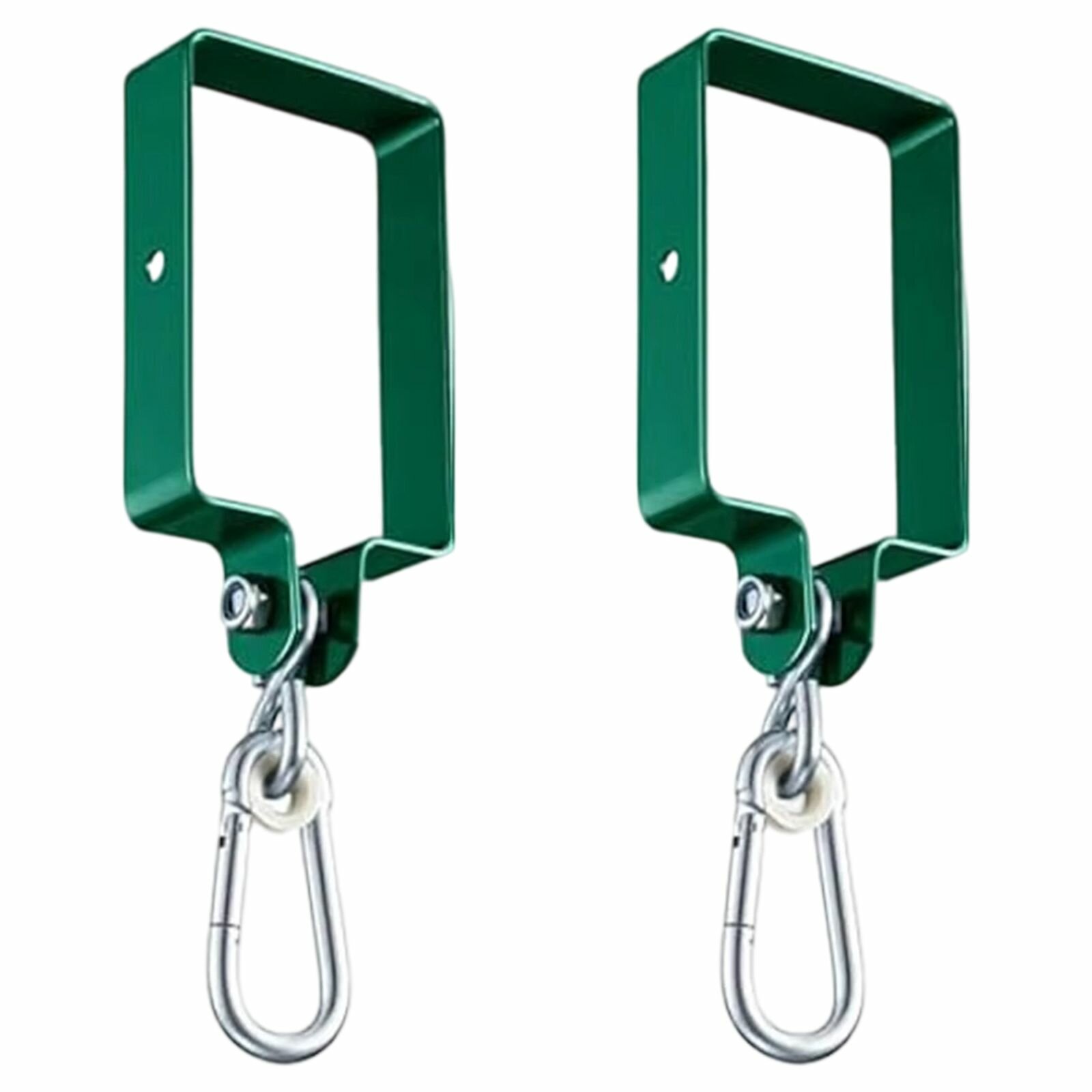 Прочные металлические крюки для качелей легко устанавливаются на дерево