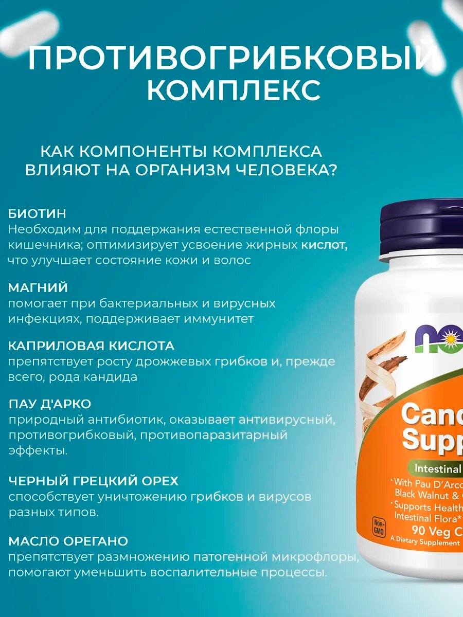 Противогрибковый комплекс (CANDIDA SUPPORT) 90 капсул