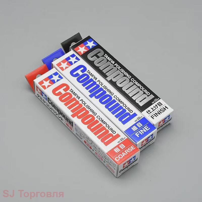 Набор полировальных паст Tamiya для моделизма