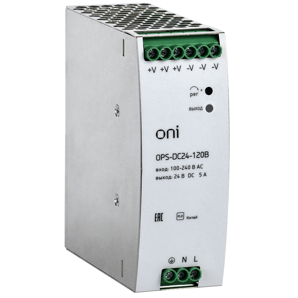 Блок питания OPS 220В AC/24В DC 120Вт ONI, IEK OPS-DC24-120B (1 шт.)