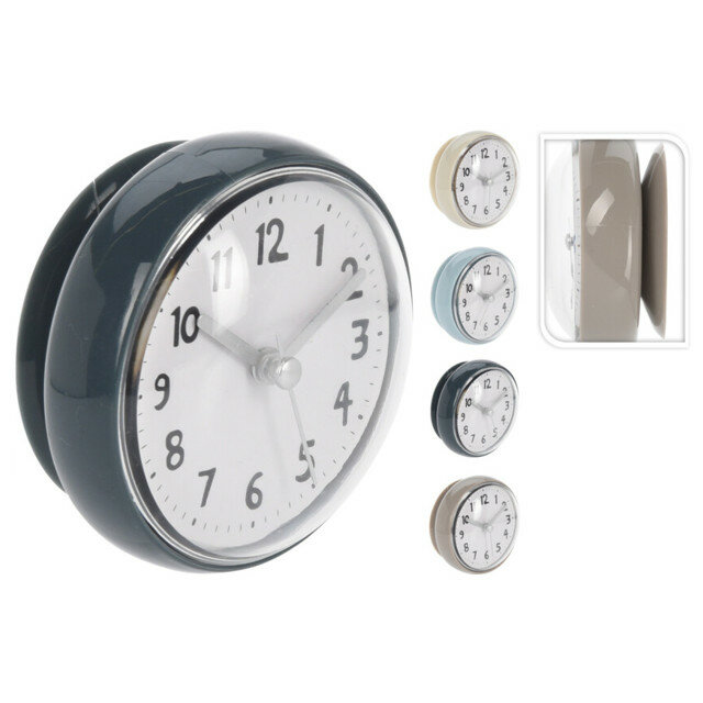 KOOPMAN настенные часы на присоске водостойкие из пластика 73x45 мм в ассортименте