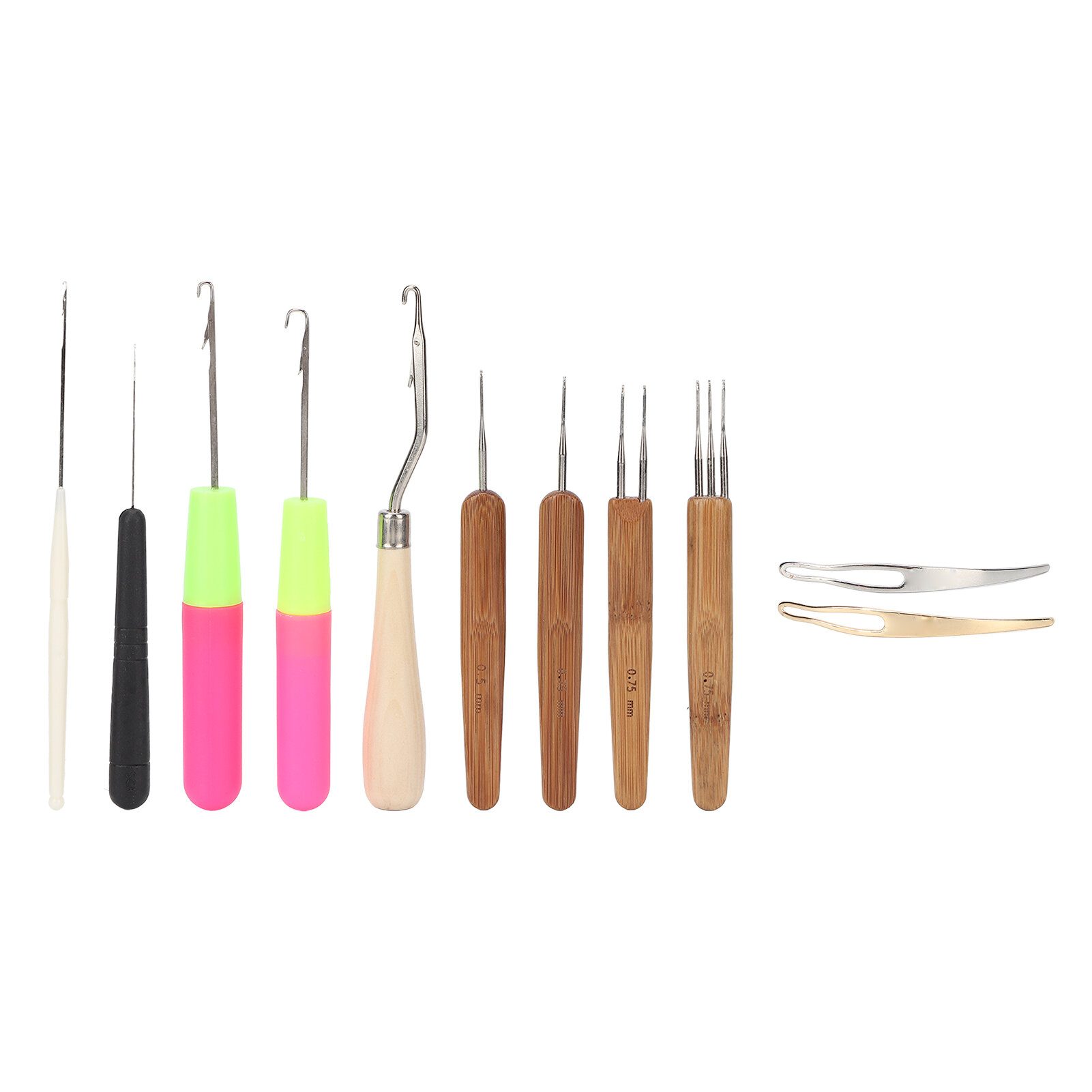 Alloy DIY Dreadlocks Crochet Hook Comfortable Handle Wide Application Needle