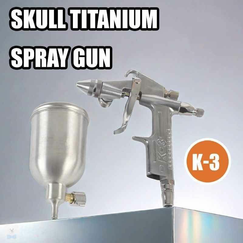 K3 Пневматический краскопульт с соплом 0,5 мм, баллончик 150 куб. см, цвет серебристый