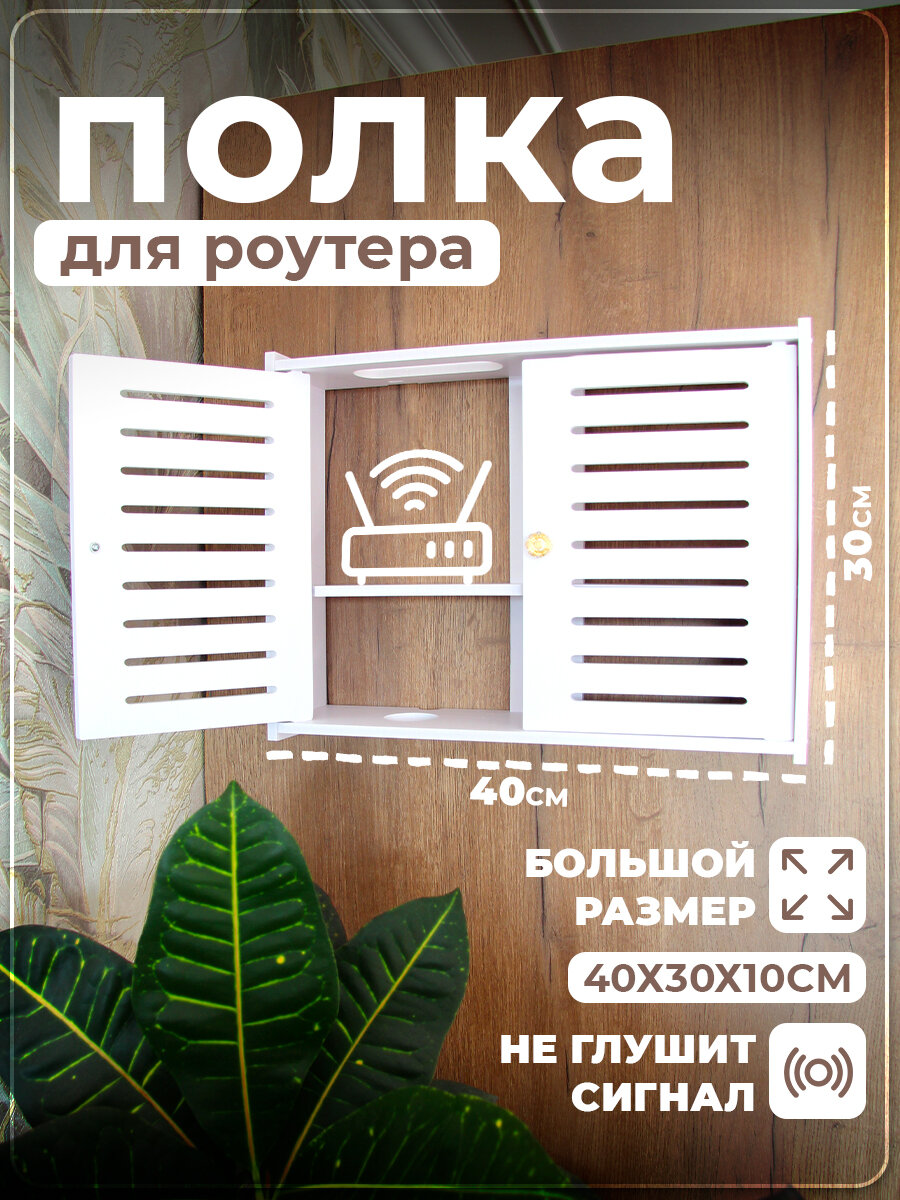 Полка-короб для WiFi роутера на стену