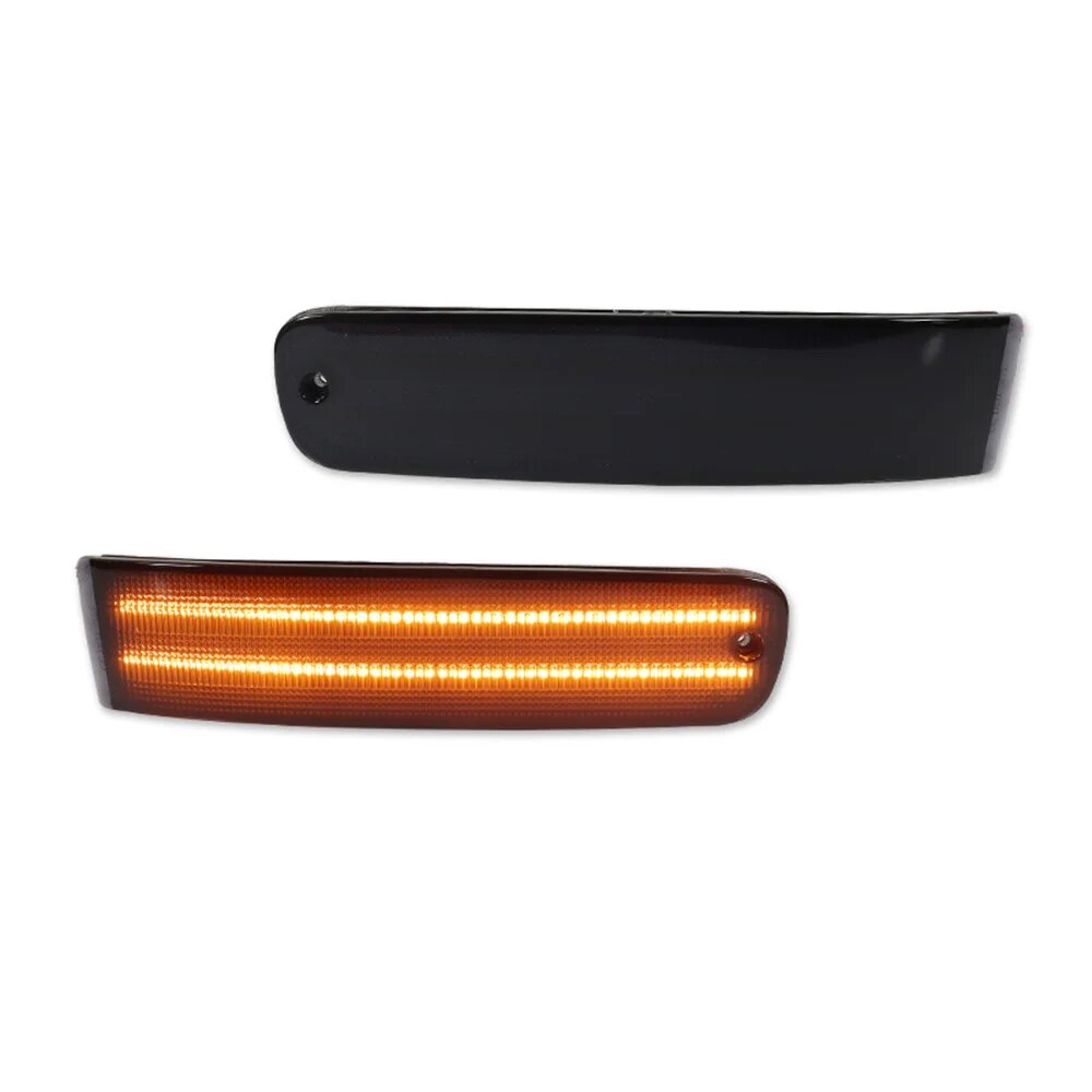 Передний бампер, внешние указатели поворота, светодиодные боковые габаритные огни, парковочные огни для Honda Prelude 1992 1993 1994 1995 1996 Smoked Lens Amber