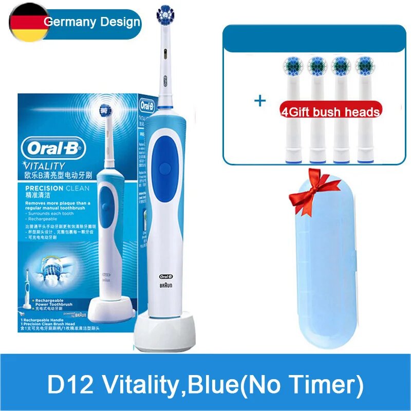 Электрическая зубная щетка Oral B Vitality Rotation Clean Tooth 3D White