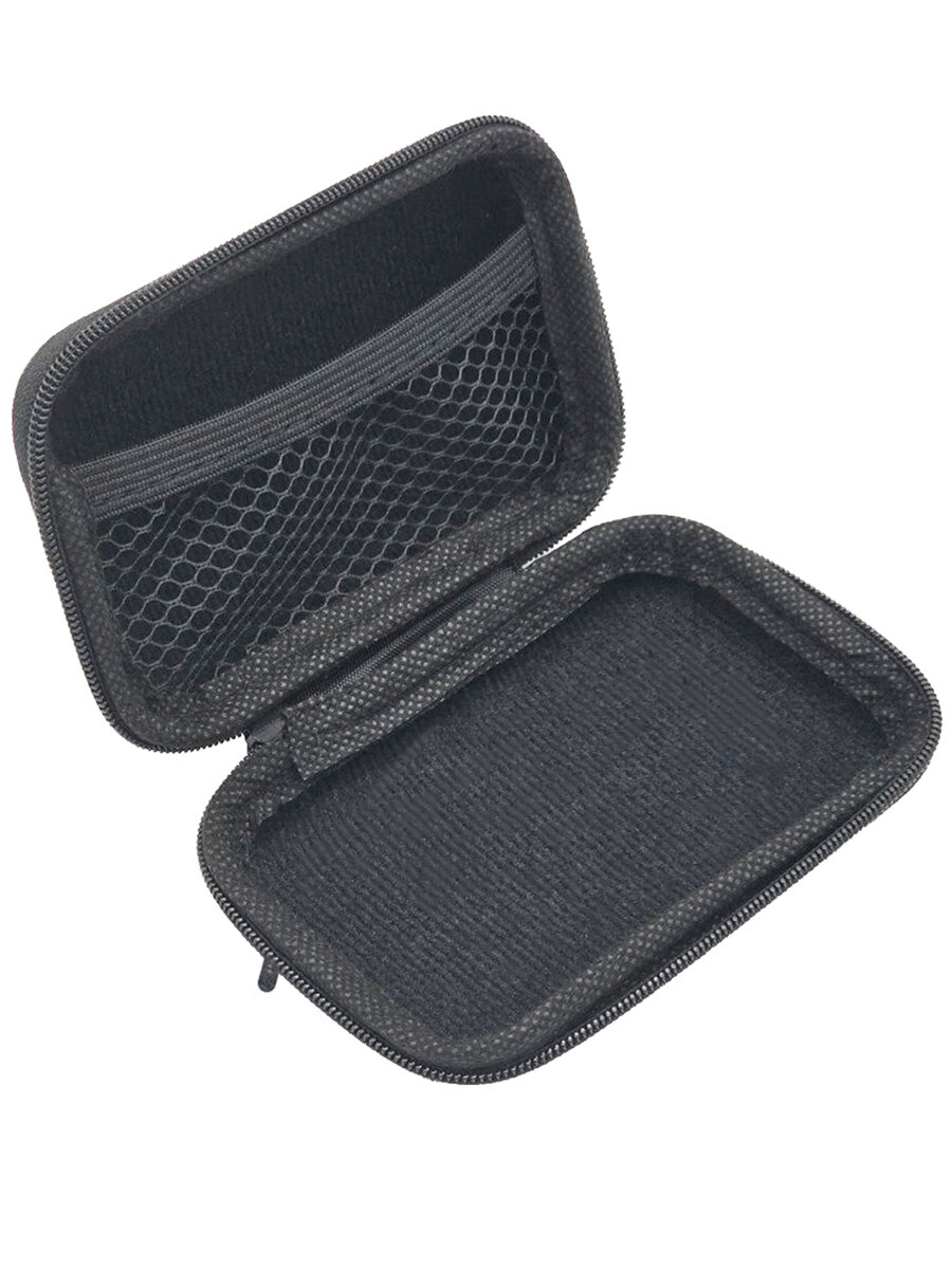 Органайзер для хранения проводов и кабелей черный 7х11х3.5см