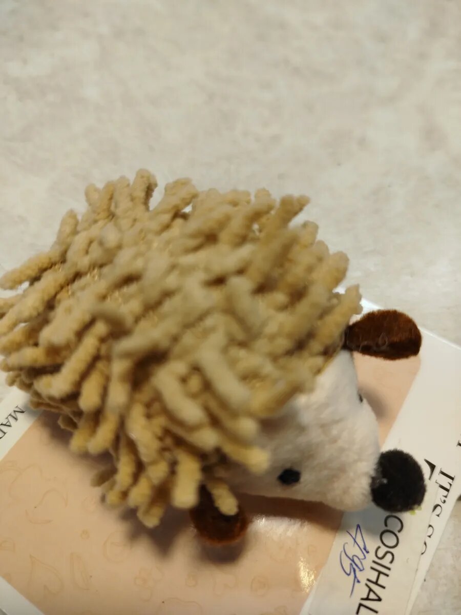 Игрушка Ёжик, для кошек и собак, вибро, в виде плюшевой игрушки