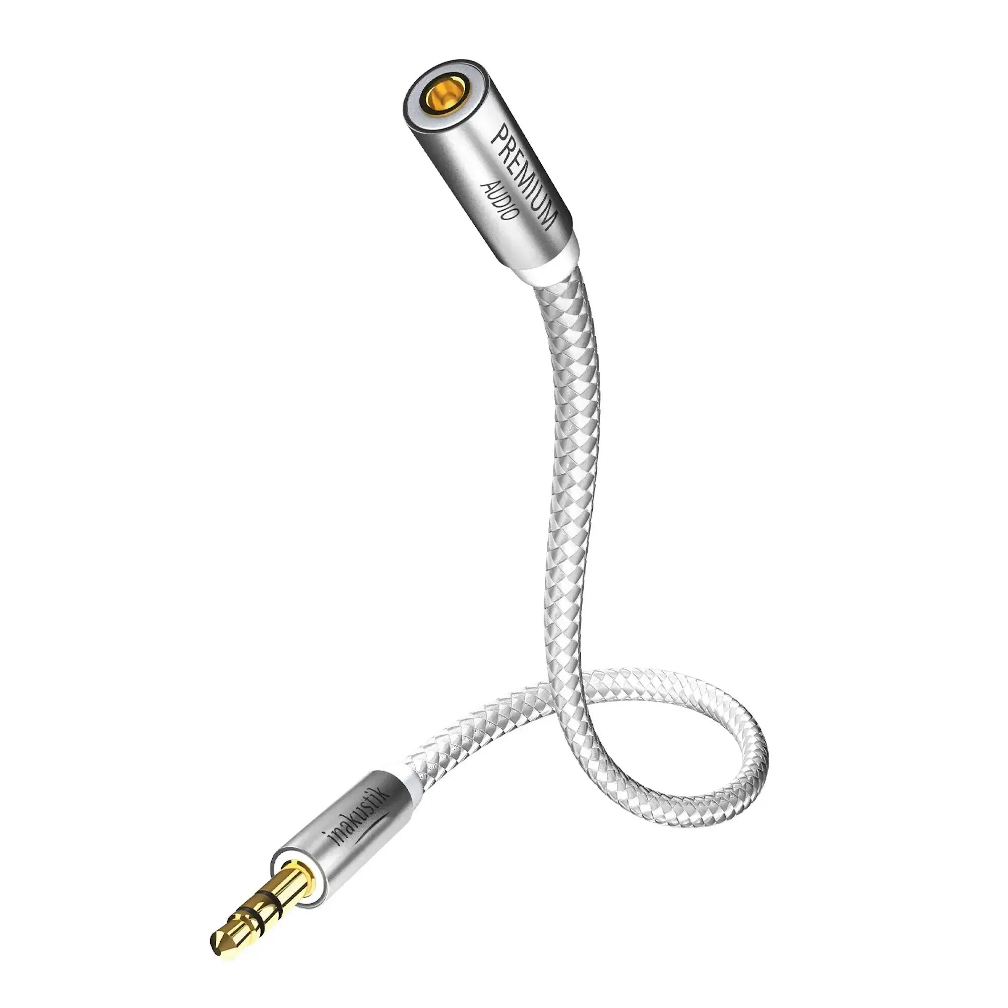 Кабель межблочный In-Akustik Premium Extension Audio Cable 3.0m 3.5mm jack<>3.5mm jack(F)+6.3 jack adapter #00410203