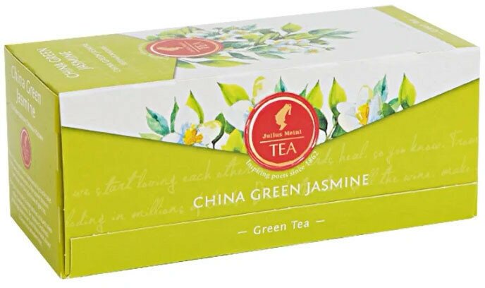 Чай зелёный с жасмином Julius Meinl China Green Jasmine (Зеленый Жасмин), в пакетиках, 25шт