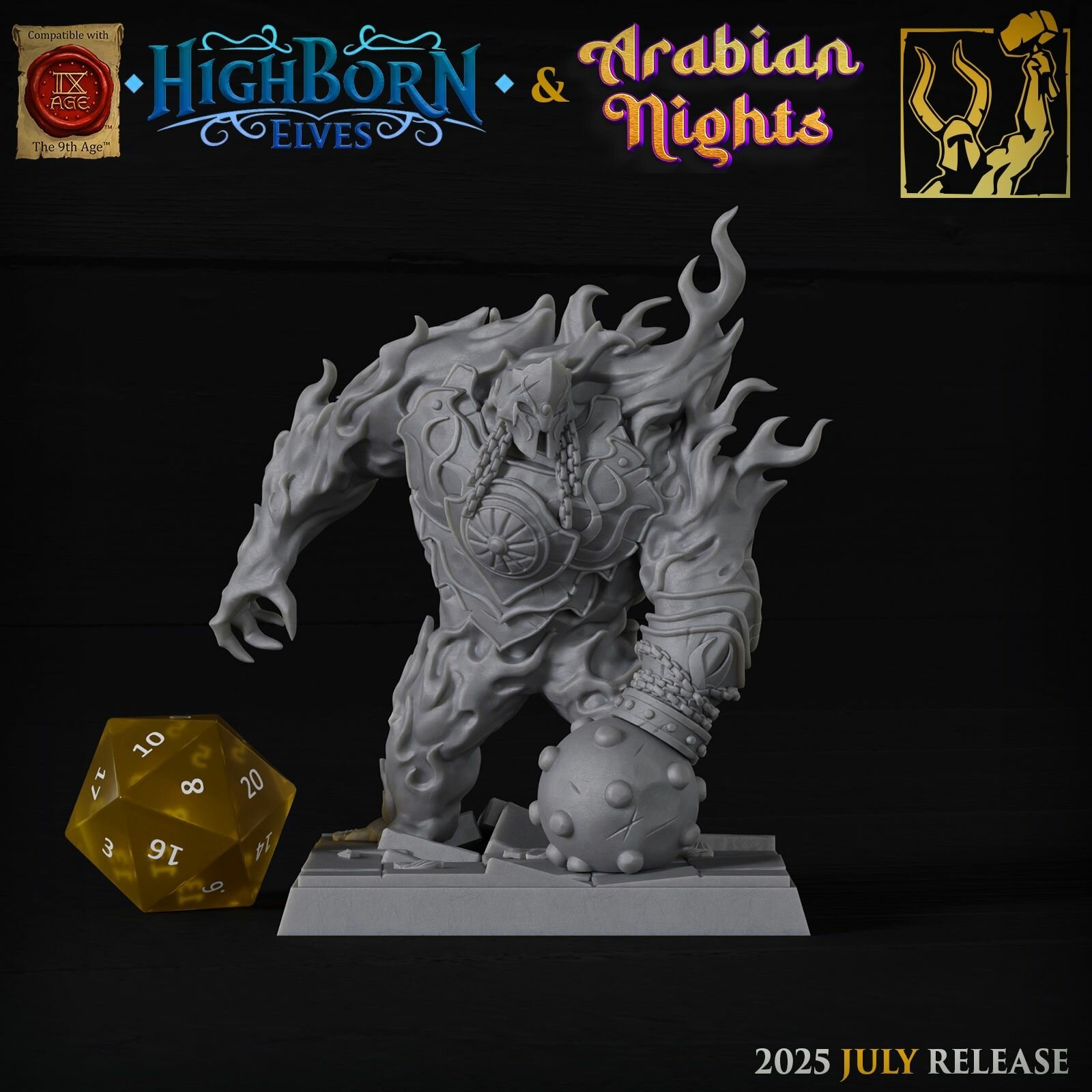 Миниатюра Warhammer Araby Fire Golem