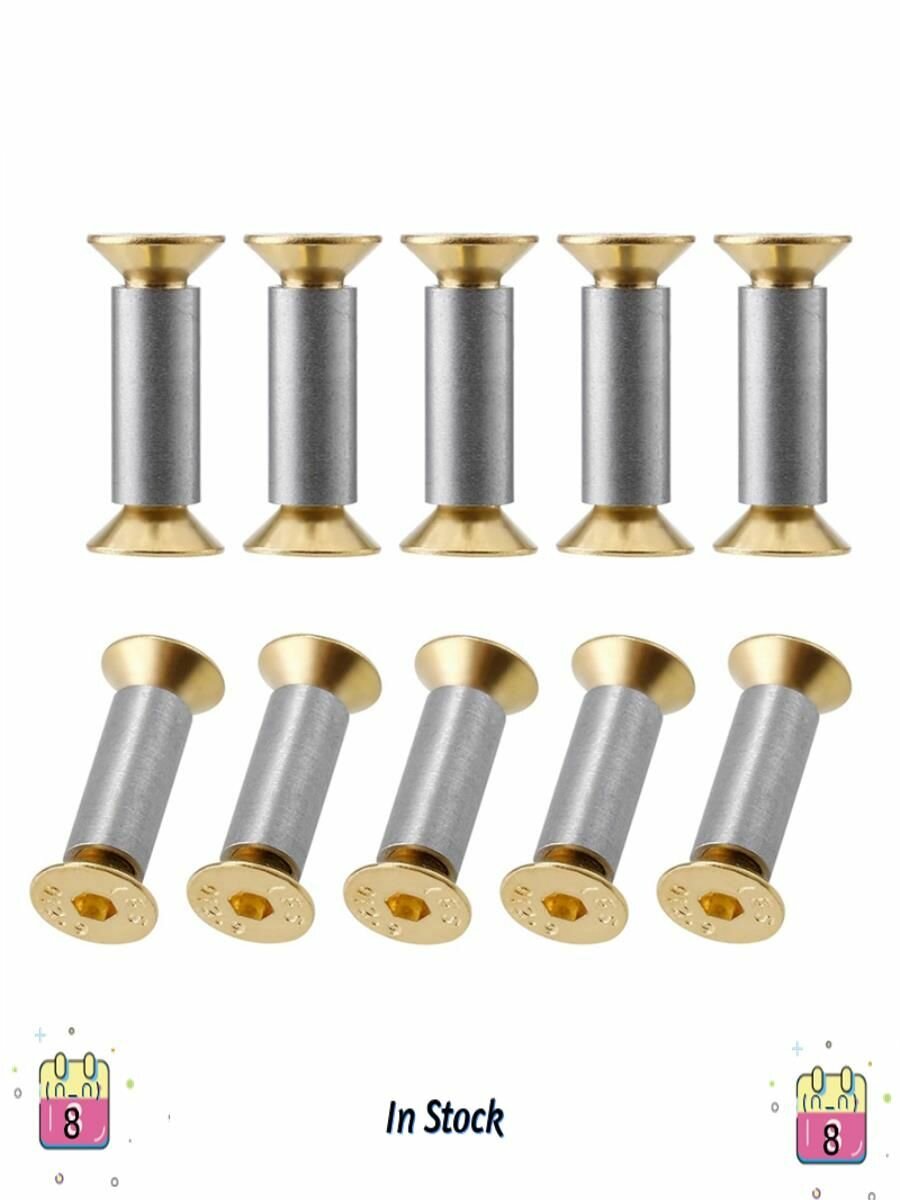 10 Упаковок Рукоятки Ножа Заклепки Болты Крепеж Винты Для Изготовления