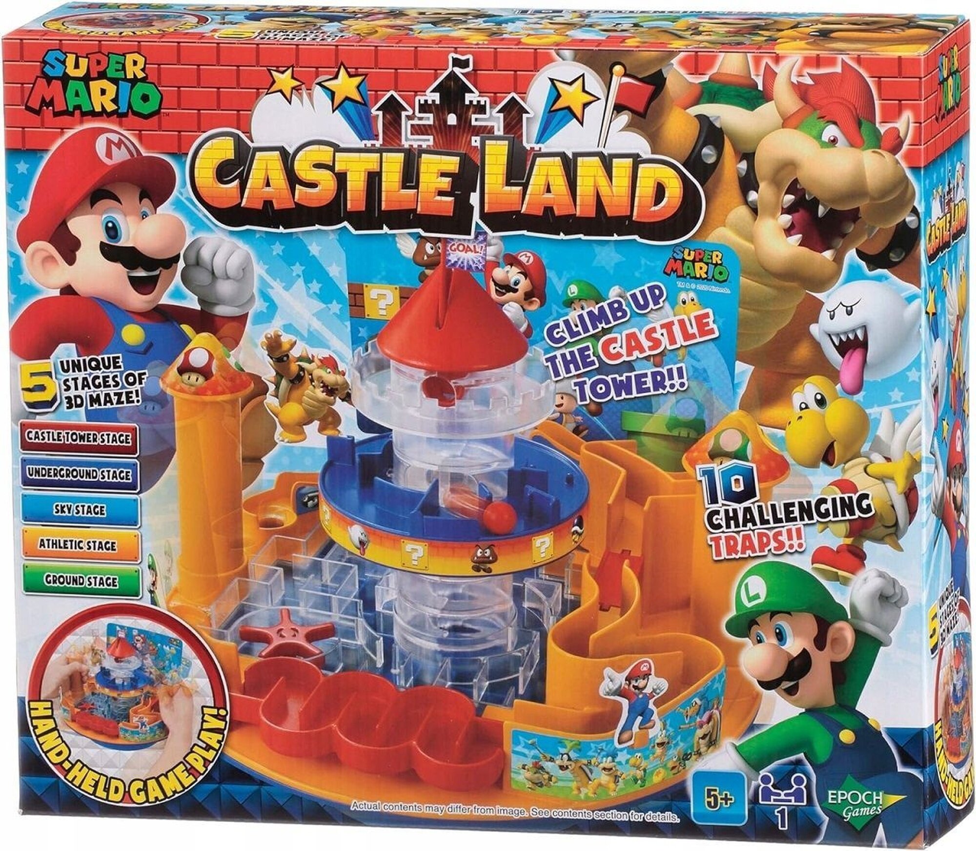 Игровой набор Epoch Super Mario Castle Land - Замок 3D-лабиринт - Супер Марио 7378