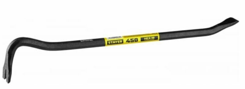 Лом-гвоздодер STAYER 450мм, 16 мм, шестиграннный