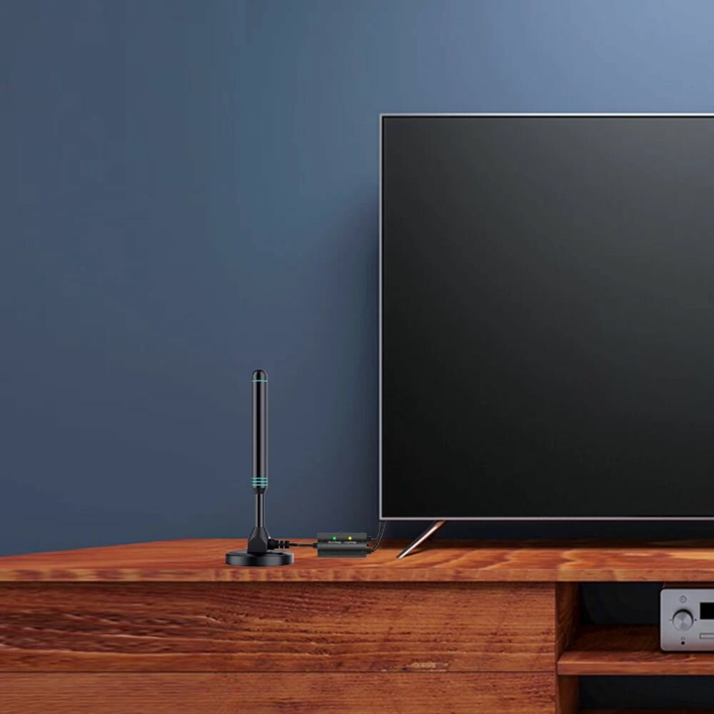 Цифровая телевизионная антенна 4K/1080P HD с магнитным основанием, 480+ миль, комнатная и уличная антенна, VHF UHF, цифровая HD антенна для телевизионного приемника DVB-T2