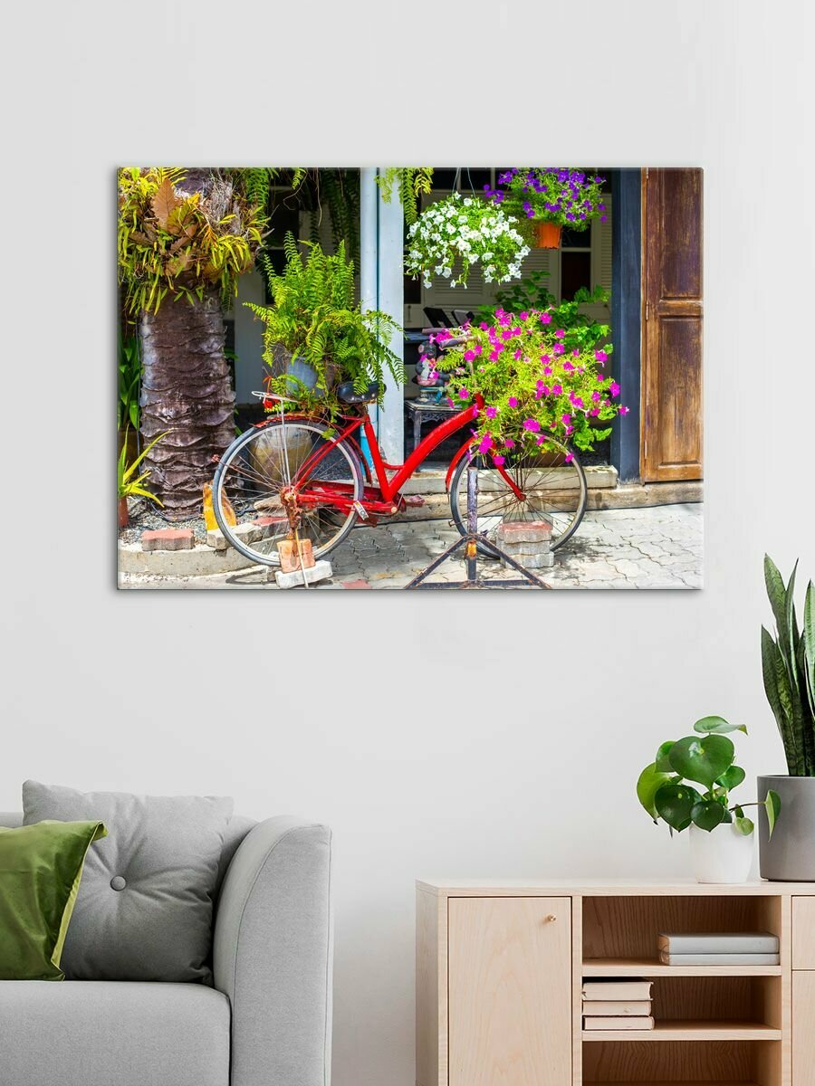 Картина на стену "Велосипеды", 50х70 см