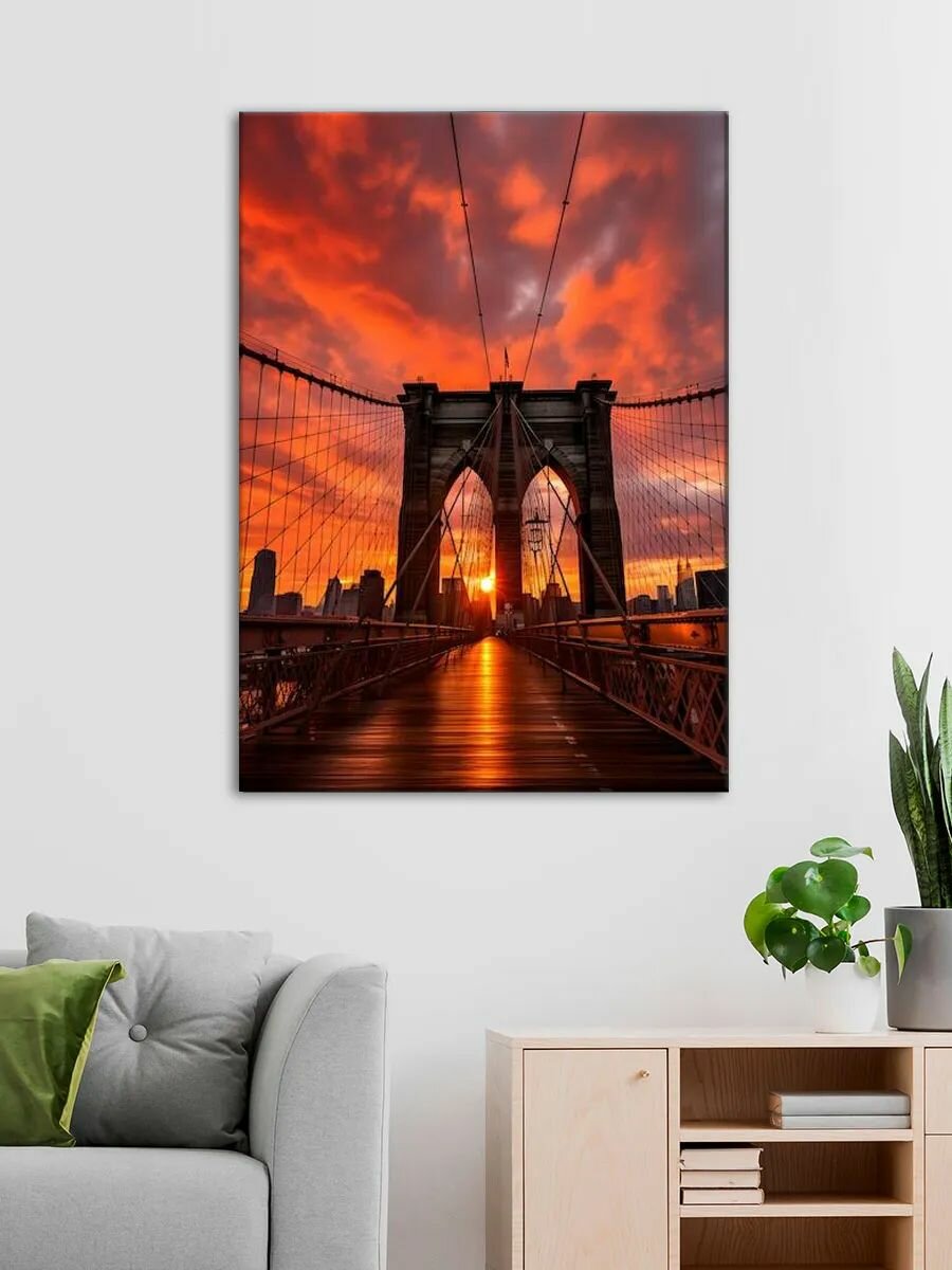 Картина на стену "Мосты", 50x70 см