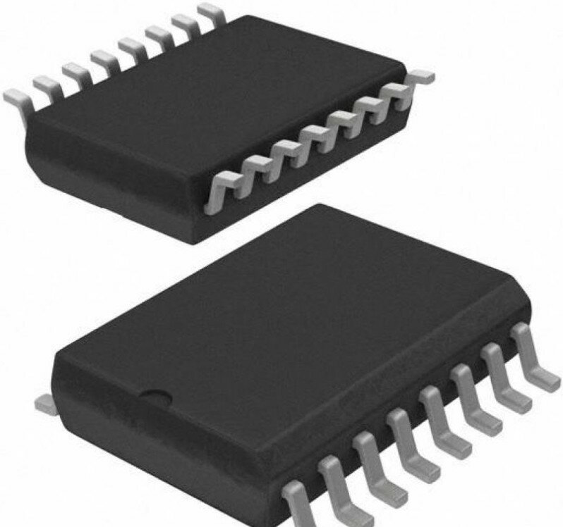 Микросхема ADUM1401CRWZ, Analog Devices, цифровой изолятор, 90 Мбит/с, от 2,7 до 5,5 В, 1шт.