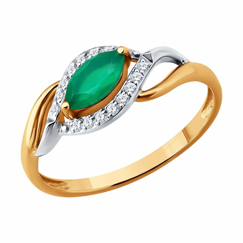 Кольцо, красное золото, 585 проба