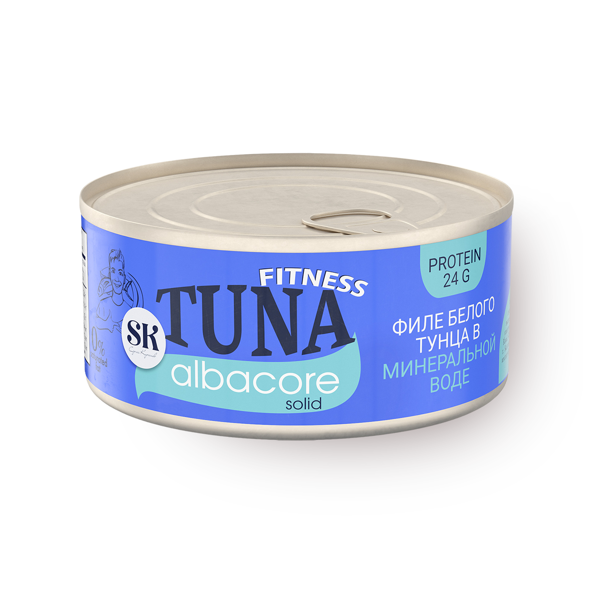 Консервы SK Albacore из филе тунца, в минеральной воде, 1 шт