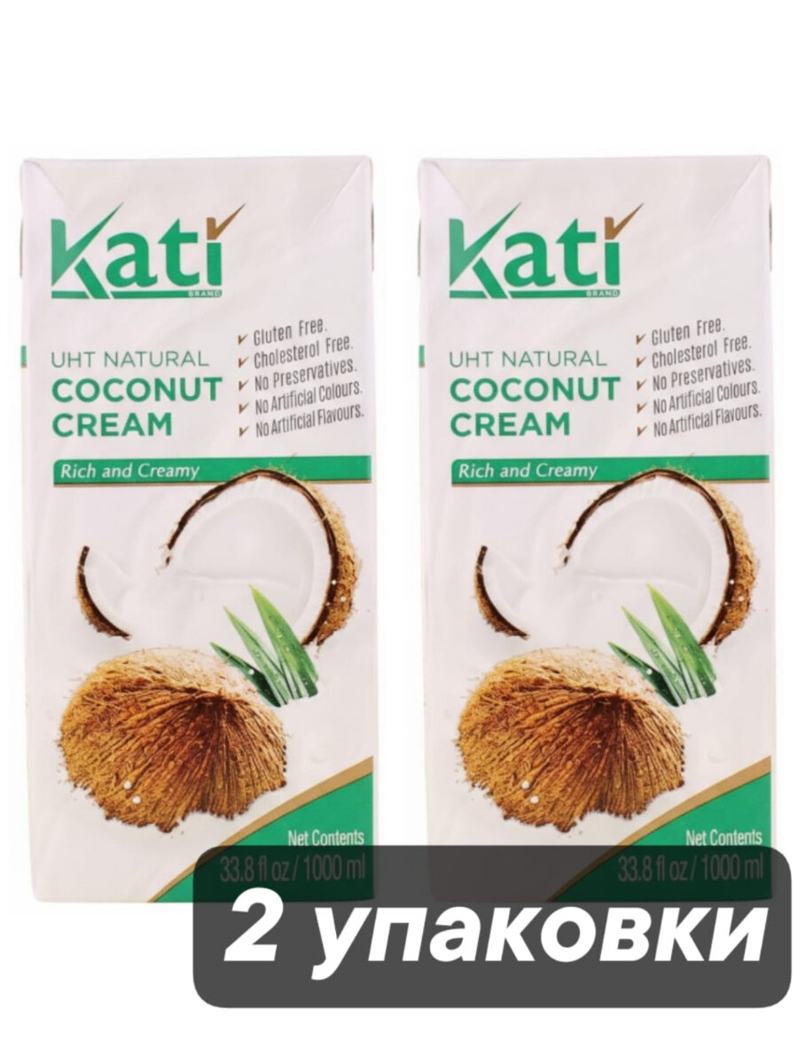 Кокосовые сливки Kati Coconut Cream 24% 1 л x 2 шт