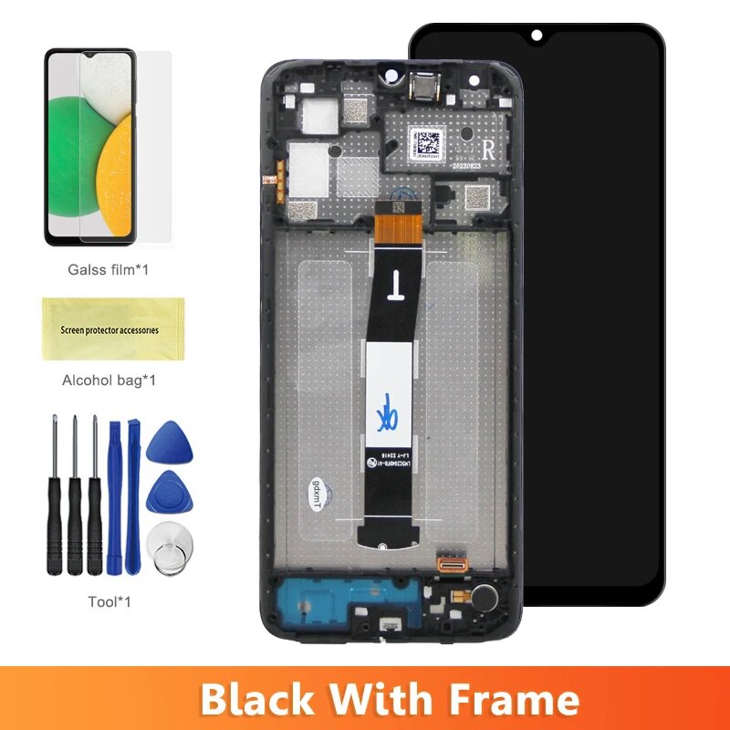 6,71 "экран для Xiaomi Redmi 12C 22120RN86G ЖК-дисплей цифровой сенсорный экран в сборе с рамкой для замены Redmi 12C With Frame