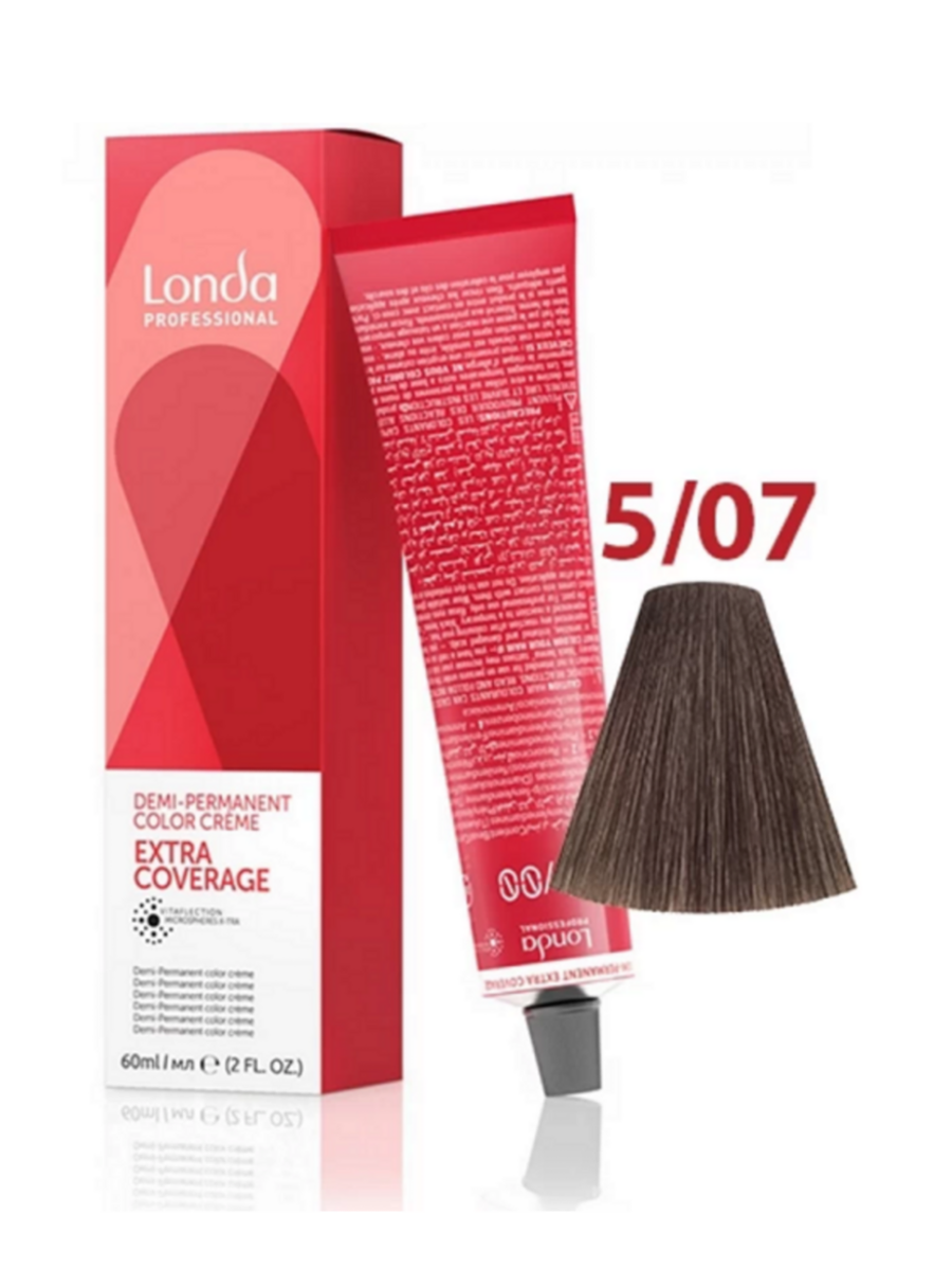 Краска для волос Londa Professional Extra Coverage Demi-Permanent Color Creme, интенсивное тонирование, 5/07