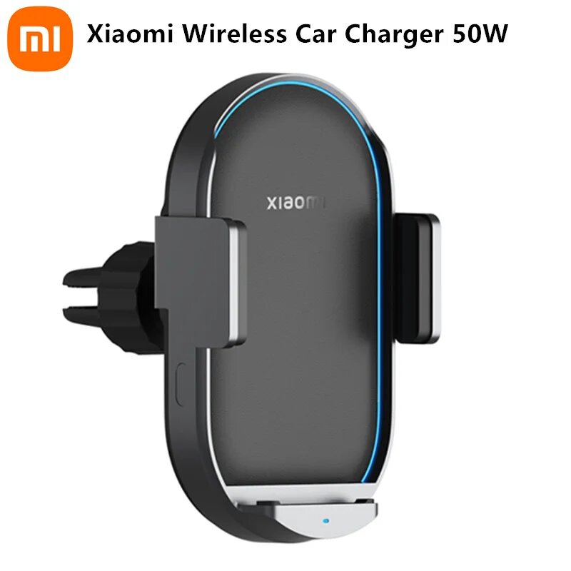 Xiaomi Mi 50W Беспроводное автомобильное зарядное устройство с автомобильным зарядным устройством USB-кабель Быстрая зарядка Интеллектуальный индукционный автомобильный держатель для телефона