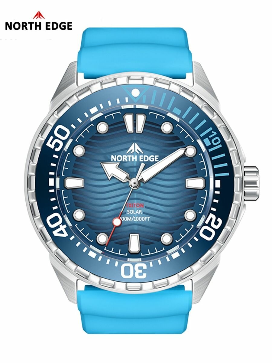 Спортивные часы NORTH EDGE TRITON, серебро