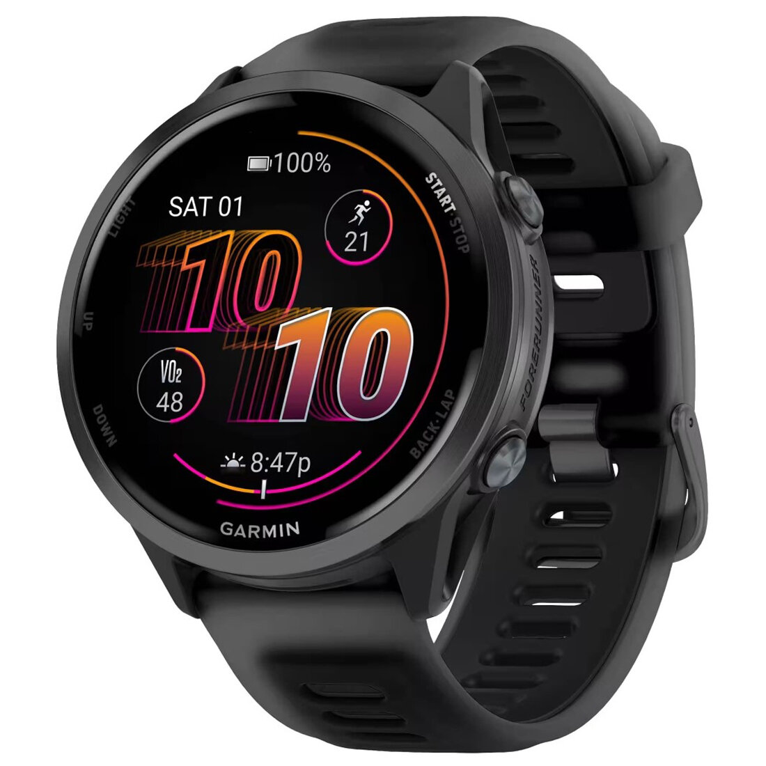 Смарт-часы Garmin Forerunner 570 47мм серые/черные