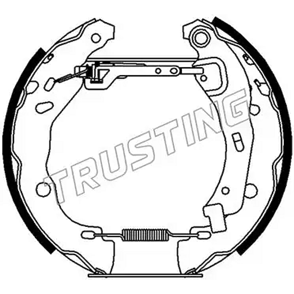 TRUSTING 6486 колодки барабанные с установочным комплектом\ Nissan (Ниссан) note 12