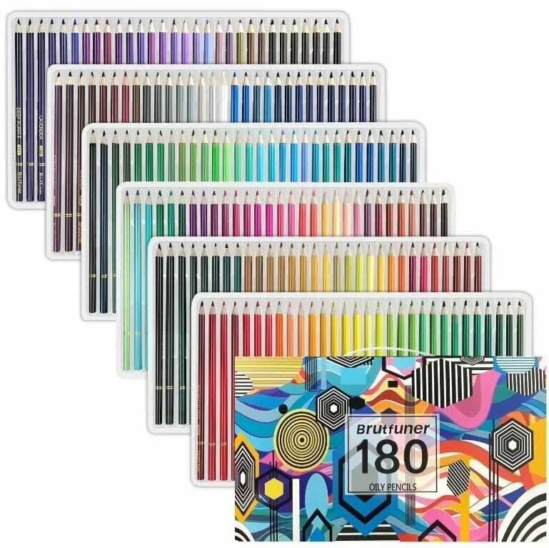 Набор карандашей, вид карандаша: Масляный, 180 шт.