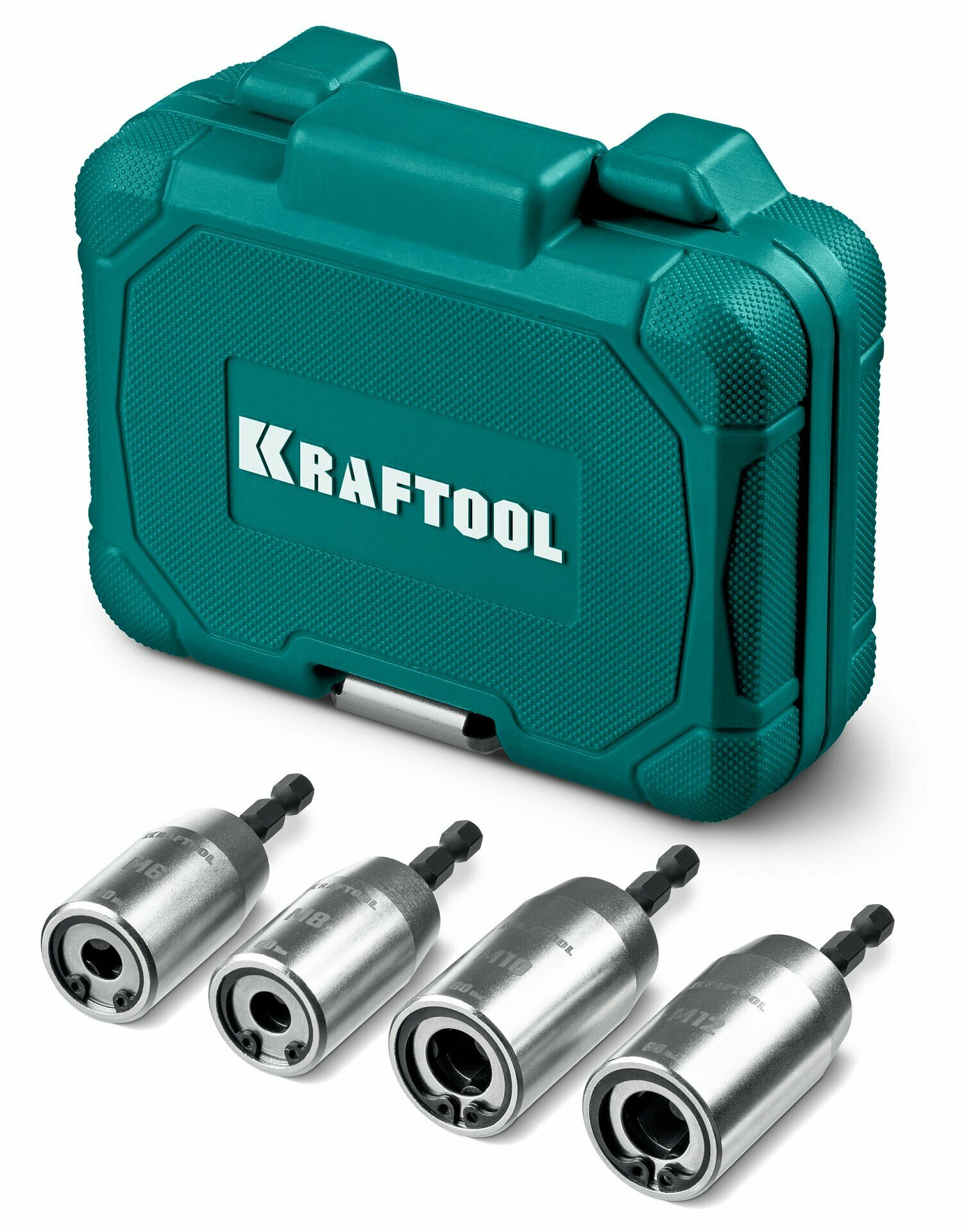 KRAFTOOL STUD DRIVER, 4 шт, М6, М8, М10, М12, набор ударных шпильковертов (26199)