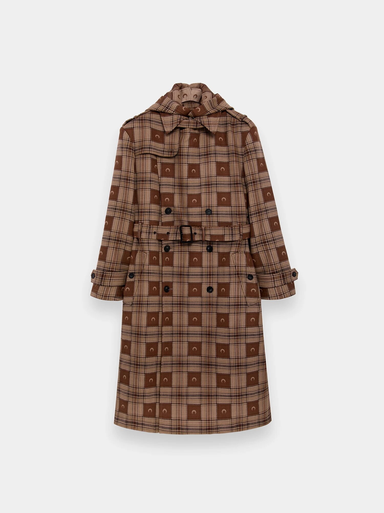 Тренчкот Moon Checks Jacquard