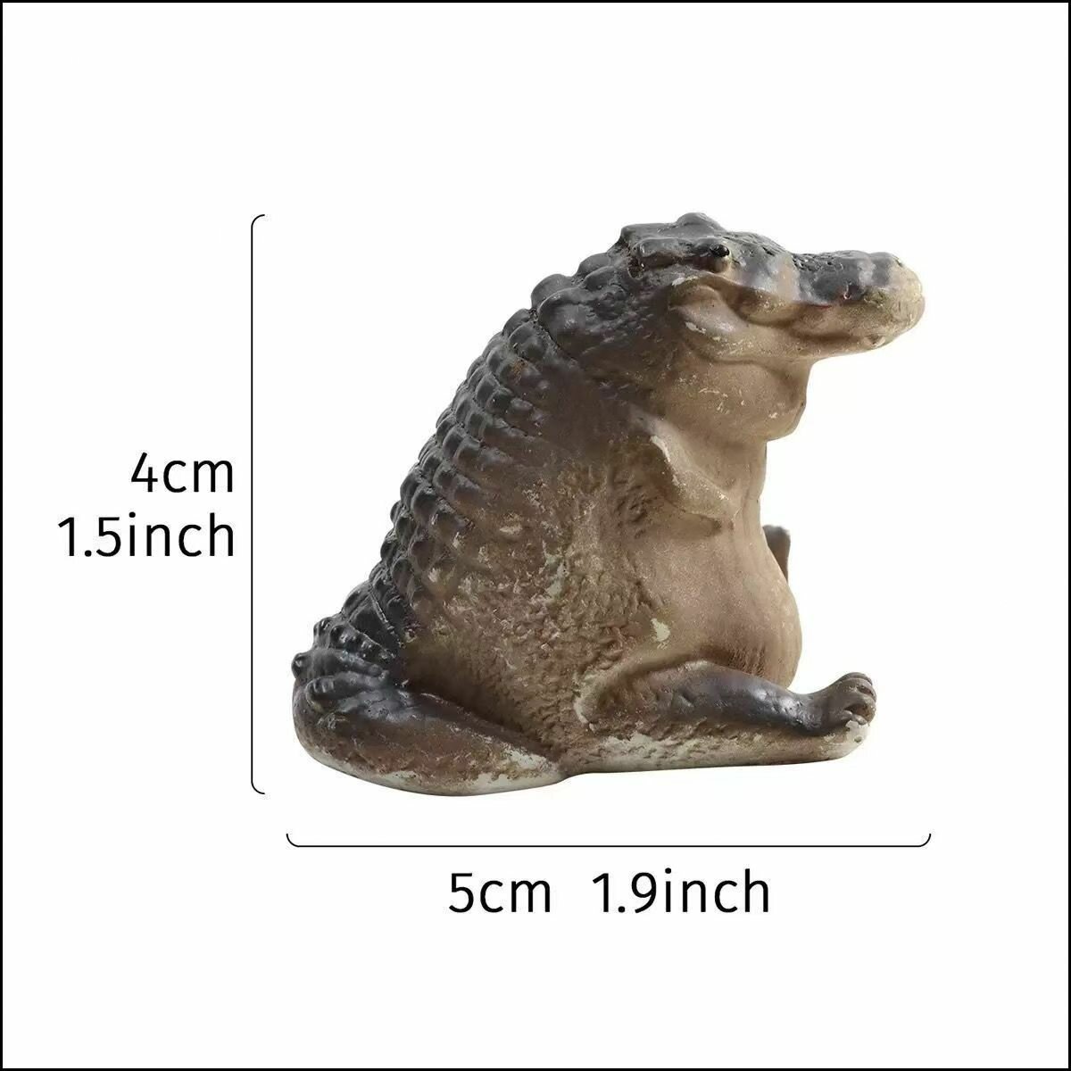 Милые декоративные статуэтки крокодила из полимера 5 см