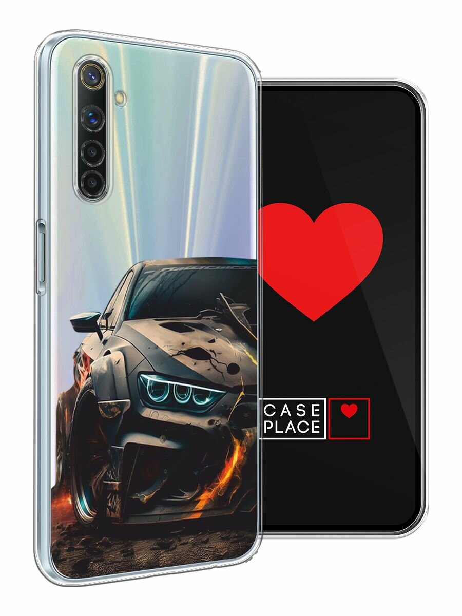 Чехол на Realme 6 / Реалми 6 с принтом "На износ", прозрачный — фото 1