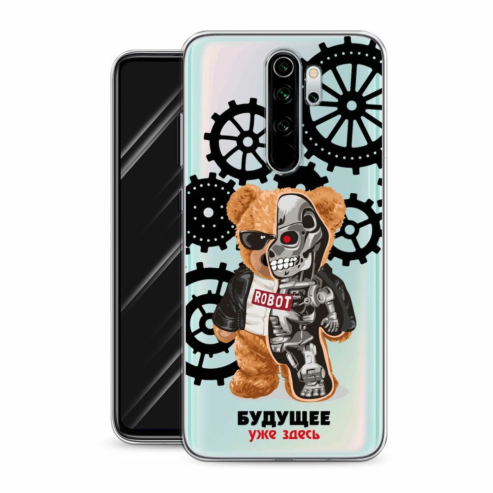 Чехол на Xiaomi Redmi Note 8 Pro / Сяоми Редми Нот 8 Про с принтом "Будущее уже здесь - 23 февраля", прозрачный — фото 1