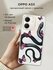 Чехол на Oppo A5x / Оппо А5x с принтом "Snake and butterflies 2"